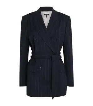 Rag & Bone Virginia Belted Blazer - Navy