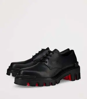 CHRISTIAN LOUBOUTIN Trott Dune Leather Derby Shoes