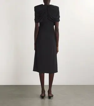 Stella McCartney Jersey Draped Midi Dress