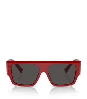 Dolce & Gabbana Full-rim Square Sunglasses - Red