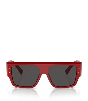 Dolce & Gabbana Full-rim Square Sunglasses - Red
