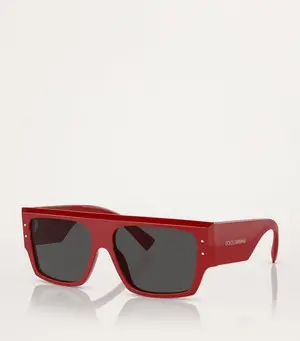 Dolce & Gabbana Full-rim Square Sunglasses - Red