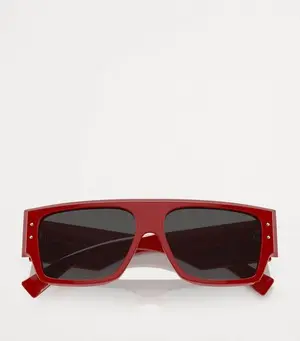Dolce & Gabbana Full-rim Square Sunglasses - Red