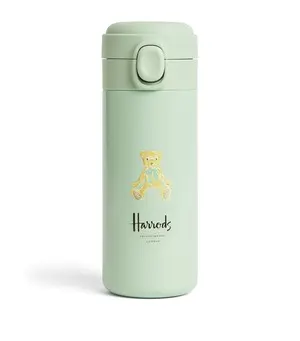 Harrods Henry Bear Water Bottle - Green