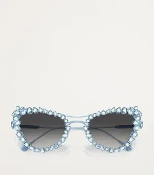 SWAROVSKI Embellished Sk7011 Sunglasses - Blue