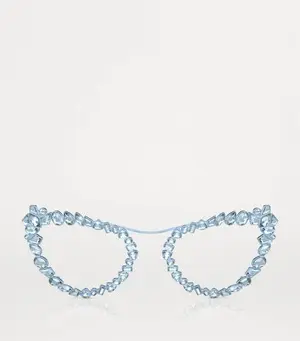 SWAROVSKI Embellished Sk7011 Sunglasses - Blue