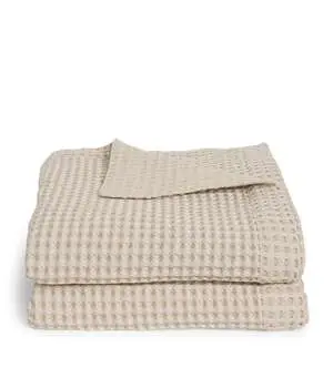 PETER REED Textured Checkers Throw - Neutral