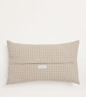 PETER REED Textured Checkers Cushion