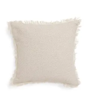 PETER REED Textured Fringe Torcello Cushion - Neutral
