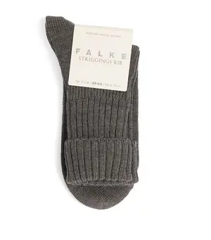 Falke Striggings Ribbed Socks - Grey