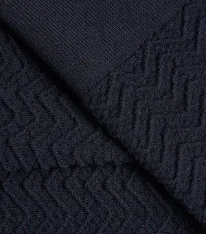 Giorgio Armani Suede And Virgin Wool Bomber Jacket
