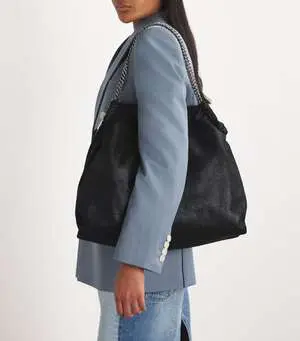 Stella McCartney Shaggy Deer Falabella Tote Bag - Black