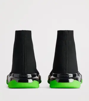 Balenciaga Clear Sole Speed 2.0 Sneakers - Black