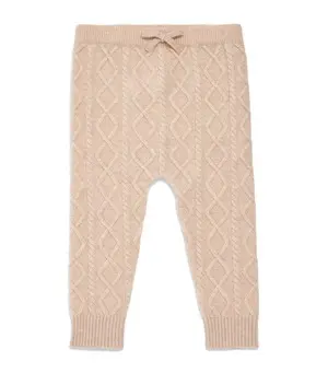 Harrods Cashmere Cable-knit Trousers