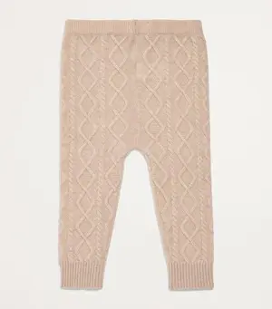 Harrods Cashmere Cable-knit Trousers