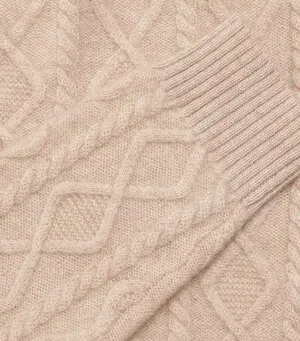 Harrods Cashmere Cable-knit Trousers
