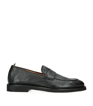 Officine Creative Leather Loafers - Black