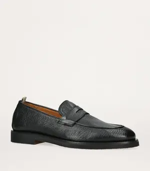 Officine Creative Leather Loafers - Black