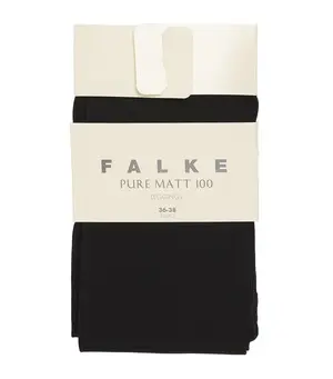 Falke Pure Matte 100 Leggings - Black