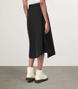 Loewe Wool-blend Asymmetric Skirt