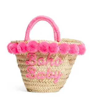 BONITA Pompom Basket Bag