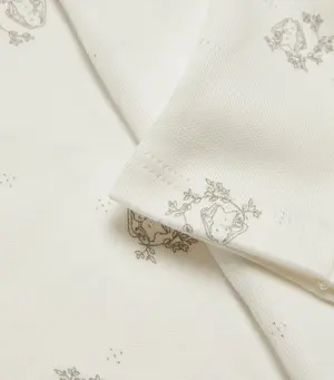 TARTINE ET CHOCOLAT Embroidered All-in-one With Peter Pan Collar