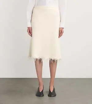 JIL SANDER Knitted Midi Skirt