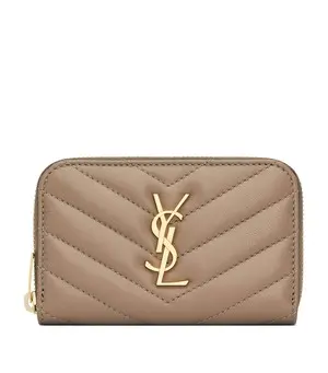 Saint Laurent Cassandre Matelassé Wallet Grey
