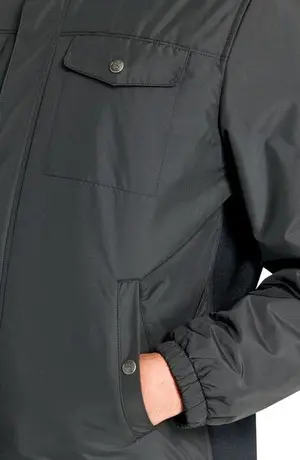 CON.STRUCT Slim Fit Recycled Hybrid Field Jacket - Black