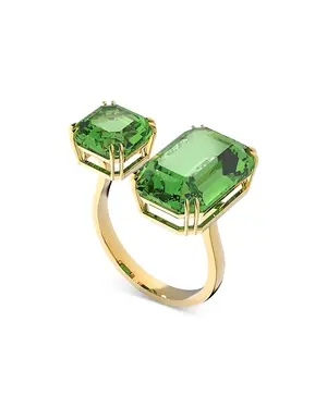 SWAROVSKI Millenia Octagon Crystal Cocktail Ring - Green