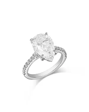 Bloomingdale'S 4.3ctw Lab Grown Diamond Engagement Ring In 18k Gold - White