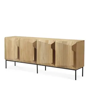 ETHNICRAFT Stairs Four Door Sideboard - Oak