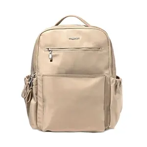 BAGGALLINI Tribeca Expandable Laptop Backpack - Taupe Twill
