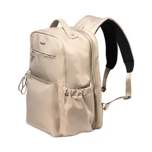 BAGGALLINI Tribeca Expandable Laptop Backpack - Taupe Twill