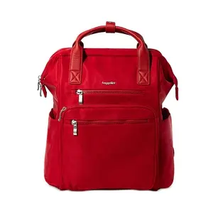 BAGGALLINI Baggallini Chelsea Laptop Backpack Crimson Red Twill