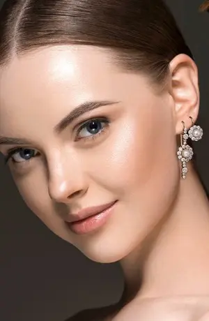 MINDI MOND Old Mine Pearl & Diamond Drop Earring