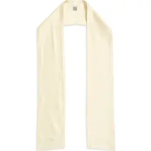 TOTEME Satin Tuxedo Scarf - Macadamia