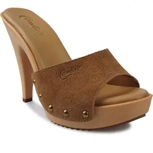 Women's Tan Platform Sandals
