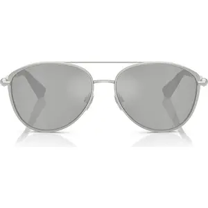 Burberry 59mm Pilot Sunglasses - Silver