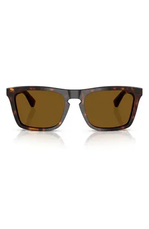 Burberry 57mm Square Sunglasses - Dark Havana