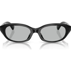 Burberry Burberry 55mm Oval Sunglasses Black