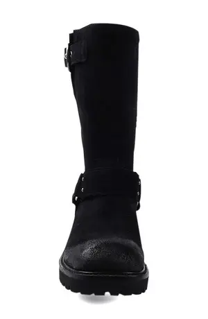 CANDIE'S Knee High Platform Boots - Black