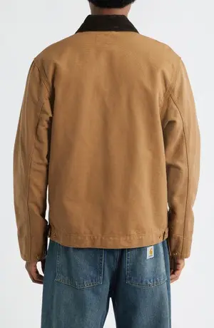 Carhartt Work In Progress Detroit Cotton Canvas Chore Jacket - Hamilton Brown Tobacco Rinsed