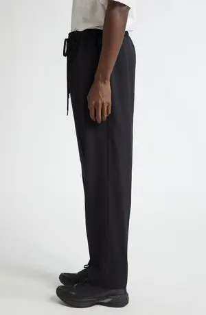 MAISON MARGIELA Twill Drawstring Trousers - Black