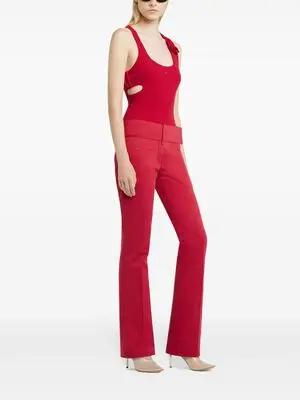 COURREGES Bootcut Trousers - Red