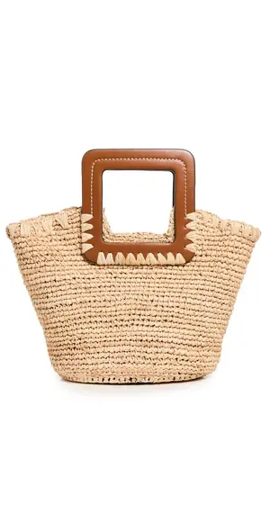 Raffia Mini Bucket Bags