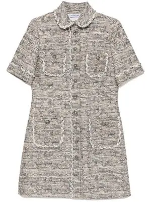 Dice Kayek Sequined Tweed Dress
