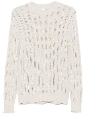 Eleventy Open-knit Sweater - Neutrals