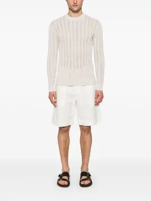 Eleventy Open-knit Sweater - Neutrals
