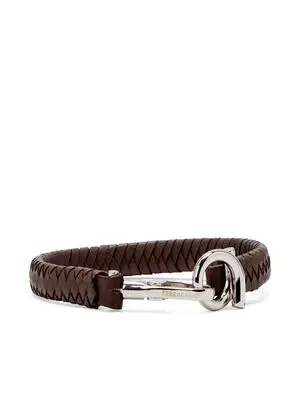 FERRAGAMO Leather Bracelet - Silver